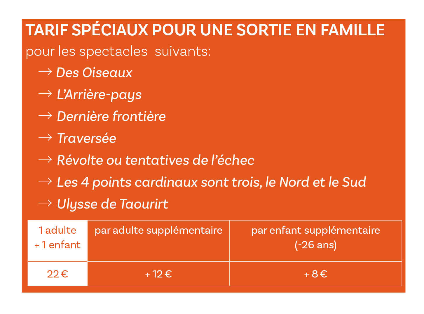 Le Tarif Jeune In English at Pam Calhoun blog